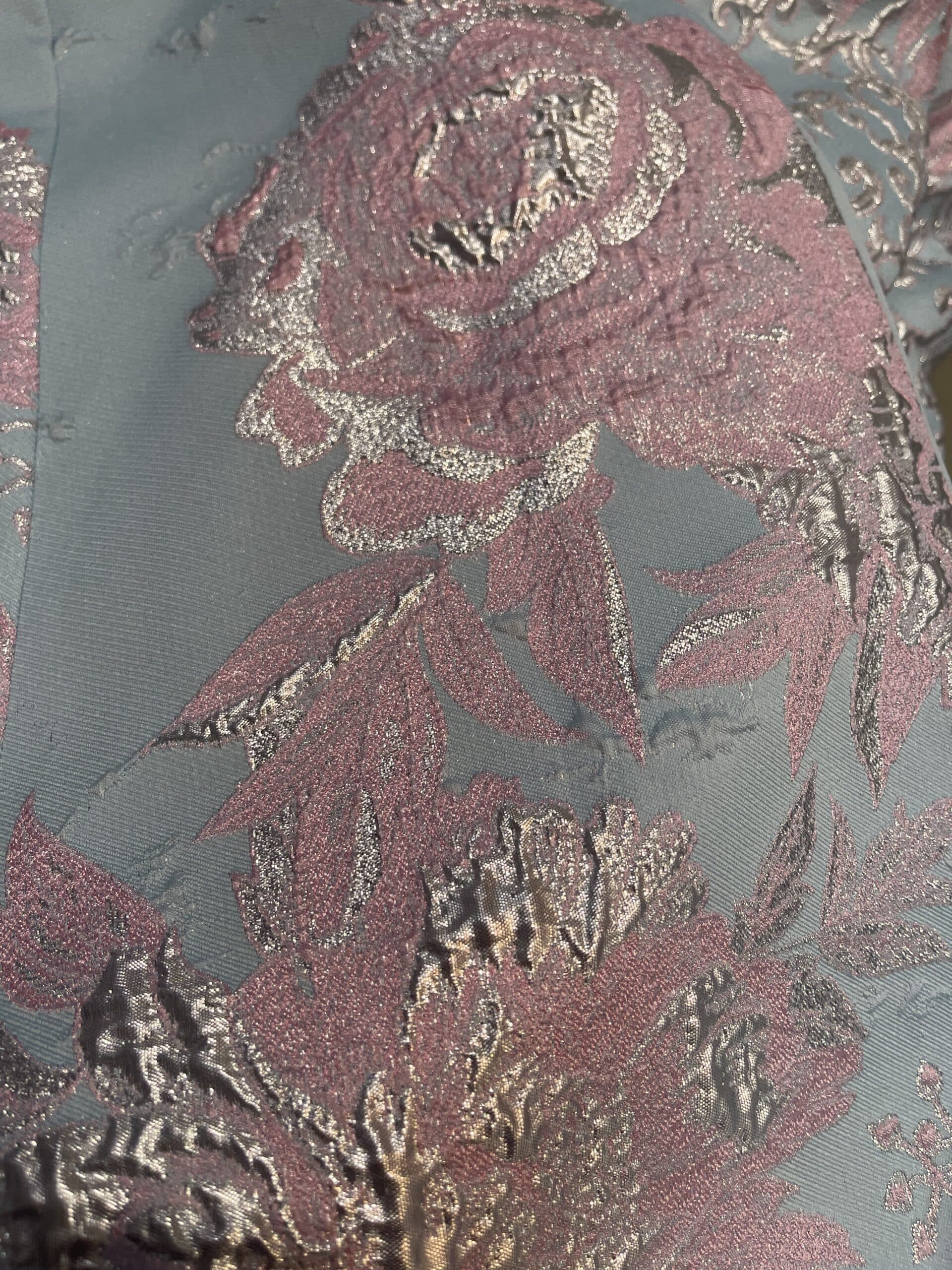 EMBOSSED JACQUARD DRESS WITH SHIRT JACKET mcdr17